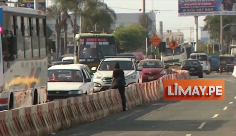 Caos y confusión en el Callao por obras del Metro de Lima